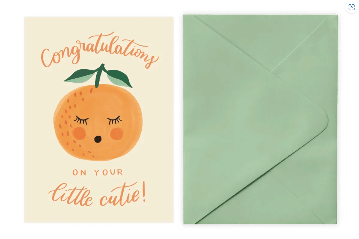 Congratulations on your little cutie! Card